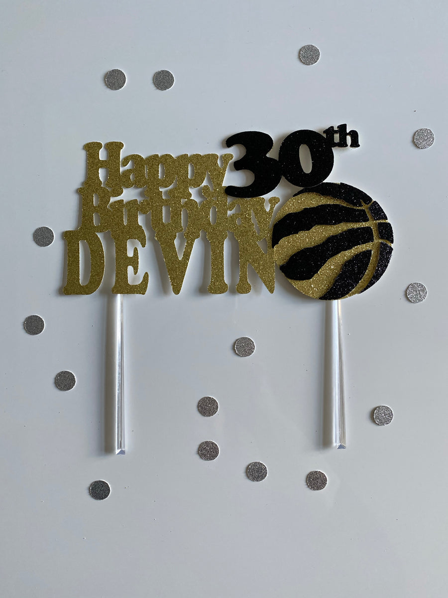 Raptors Personalized birthday cake topper – Designsbyanita